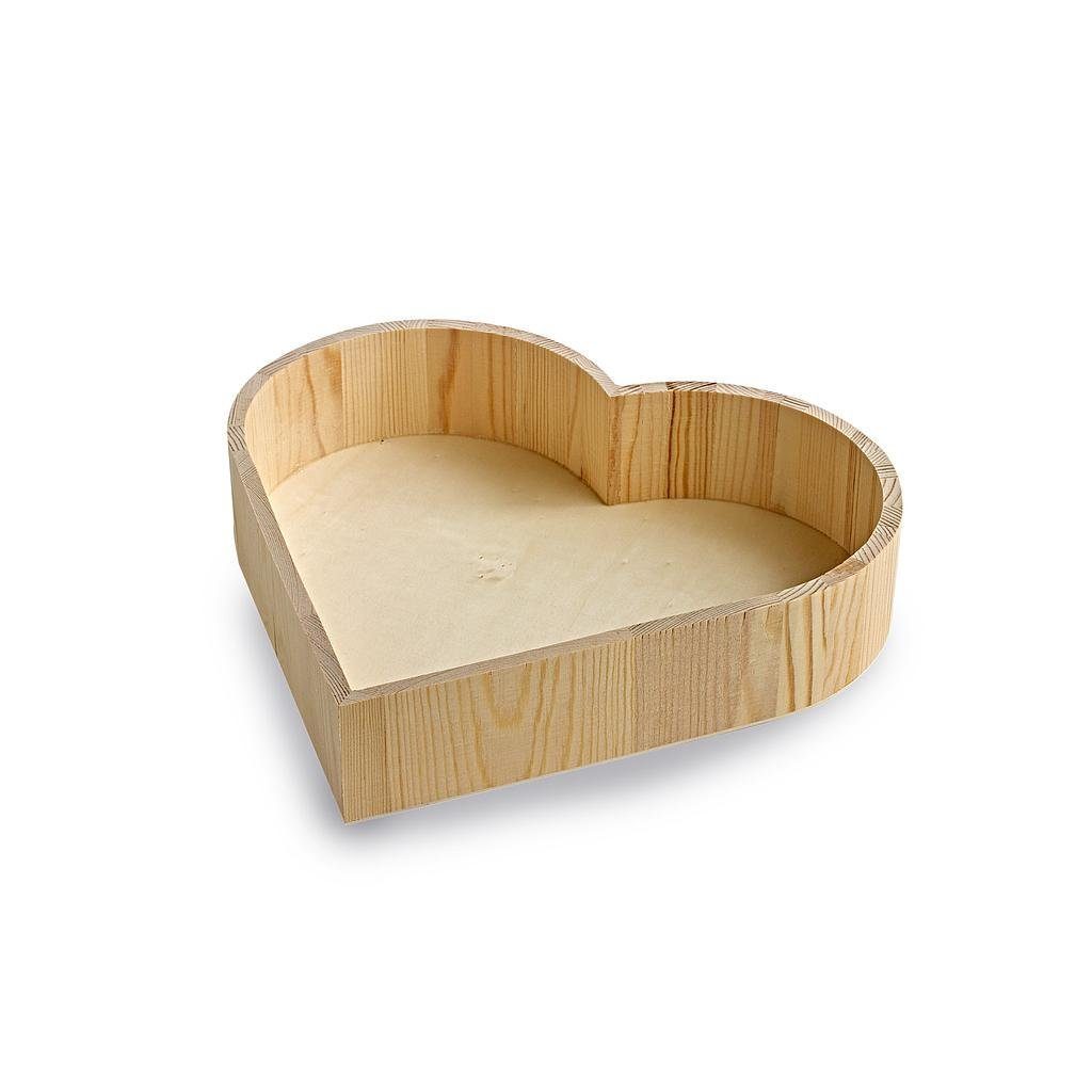 TR166 Large Wooden Heart Shaped Tray : GAD-TR166 From ...