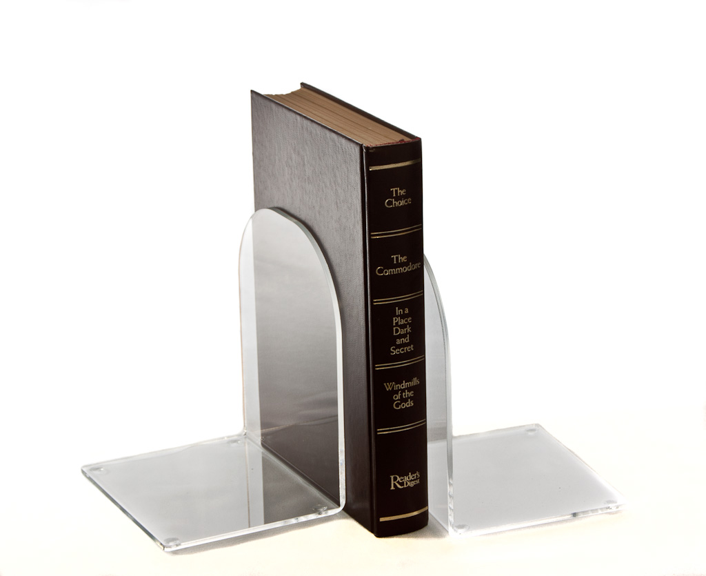 Clear Book Ends - DirectShopfittings